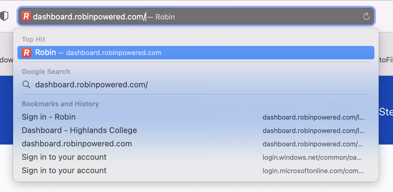 Configuring Robin to use in Microsoft Outlook – Highlands College